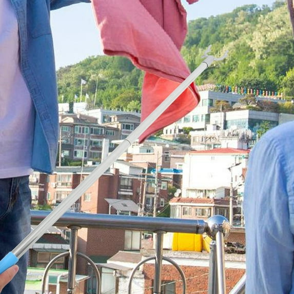 HOMEMAXS HOMEMAXS Long Reach Pole for Clothes 1 Set Sturdy Clothesline ...