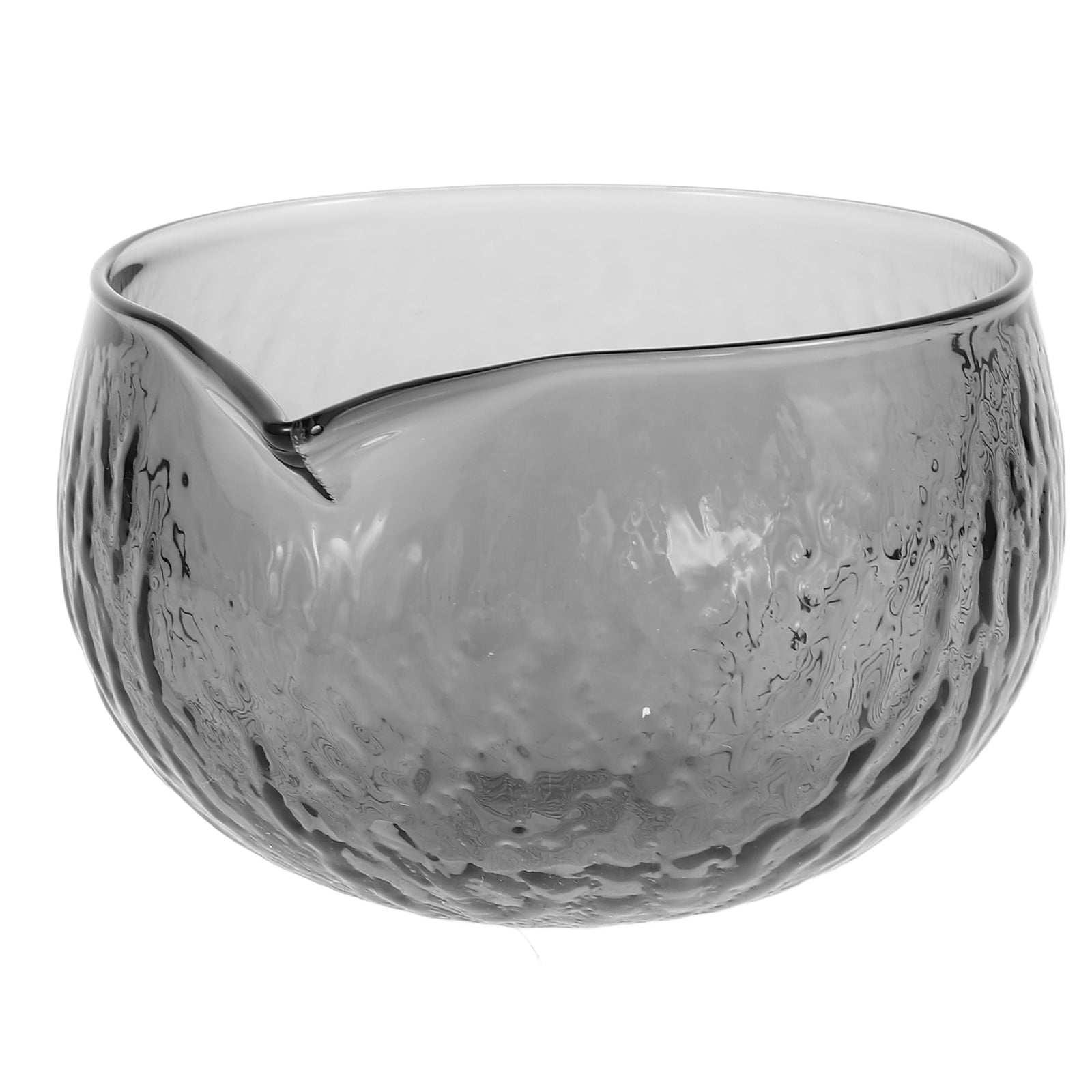 HOMEMAXS Hammered Glass Matcha Bowl Tea Sharing Cup Kungfu Tea Pitcher ...