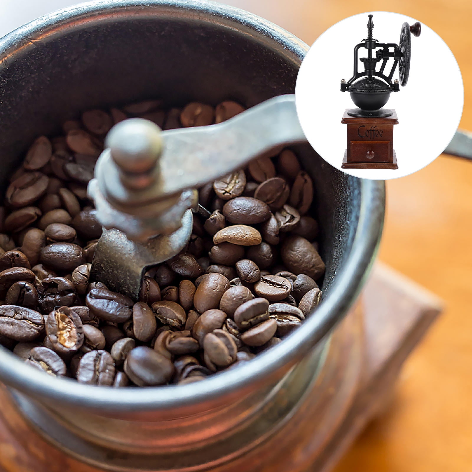 Hand-crank Coffee Grinder Machine Mini Beans Machines Travel - Walmart.com