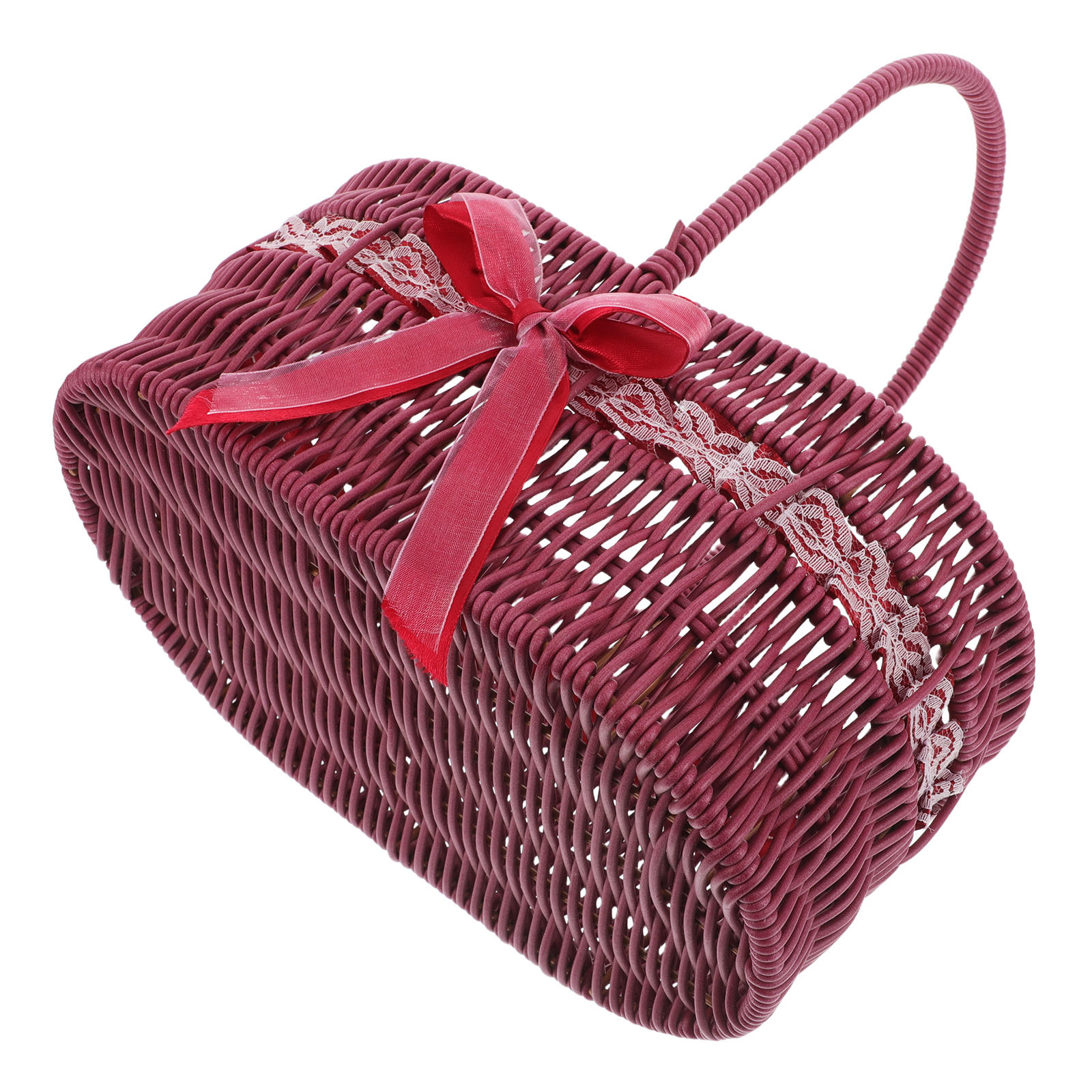 HOMEMAXS Storage Basket Decorative Flower Arrangement Holder Rustic ...