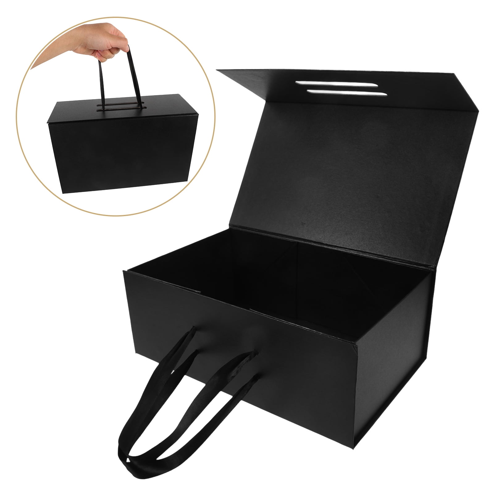 HOMEMAXS Handheld Foldable Gift Box Rectangular Present Packaging Box ...