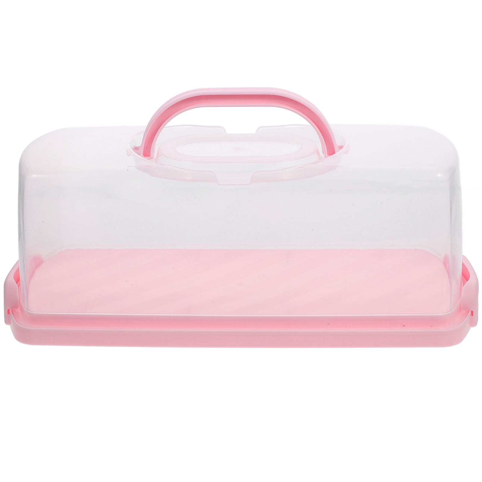 HOMEMAXS Handheld Transparent Bread Box with Lid Cake Storage Container ...