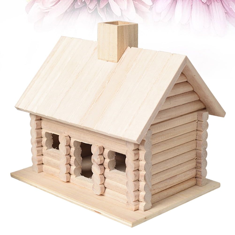 Handmade Craft Solid Wood Bird Nest Classic Wide Entrance House Birds ...