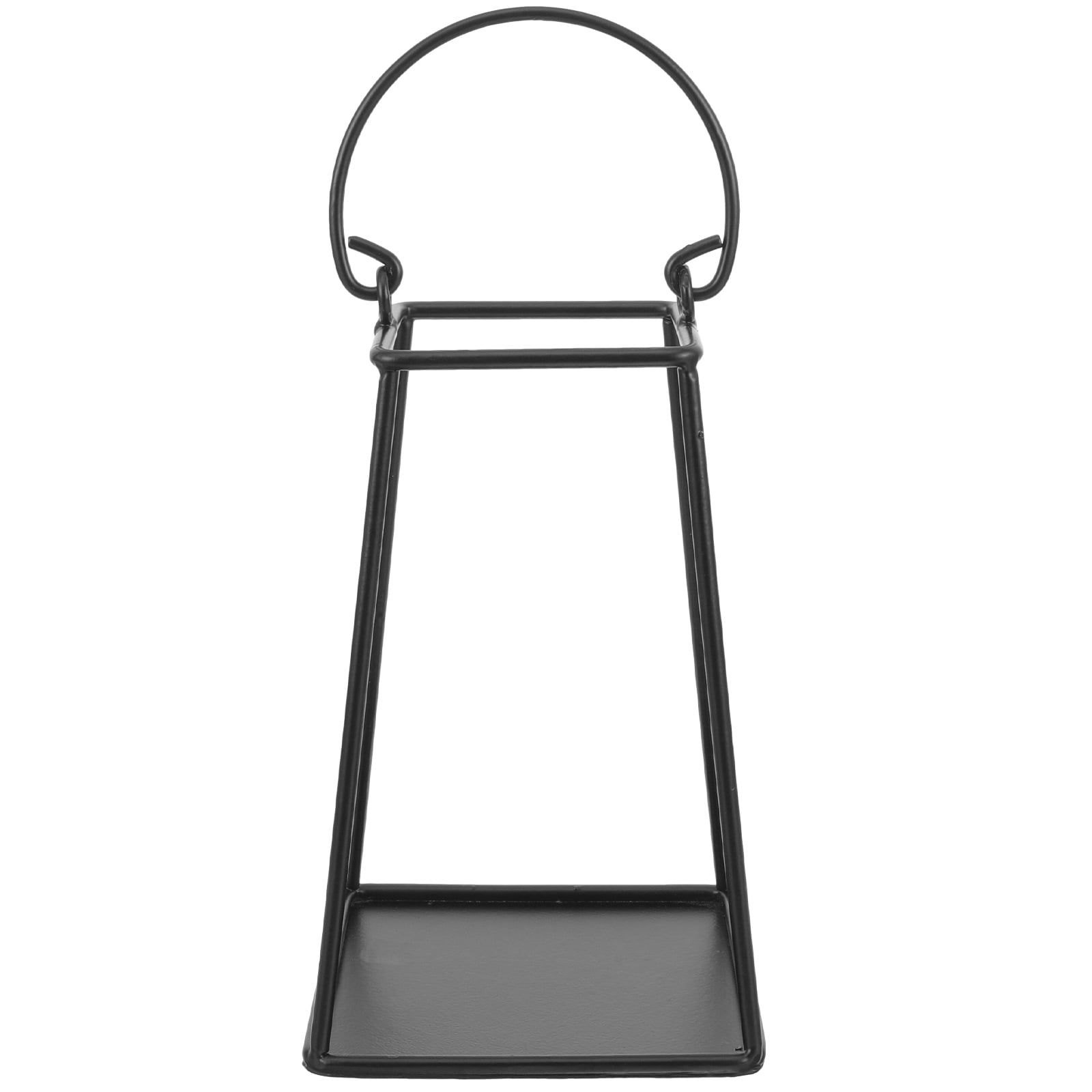 HOMEMAXS Hanging Plant Pot Stand Metal Rack Flowers Pet outside Black ...