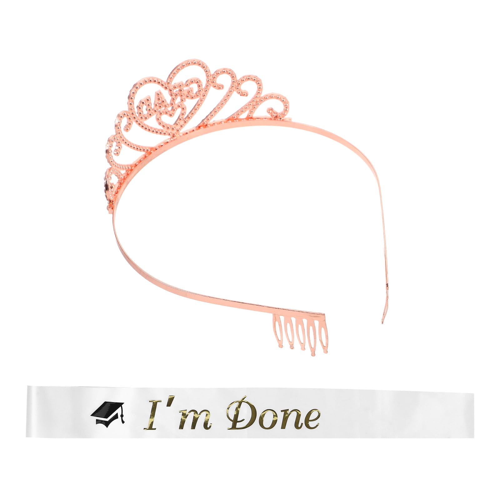 Happy Birthday Crowns Prom Graduation Straps Student - Walmart.com