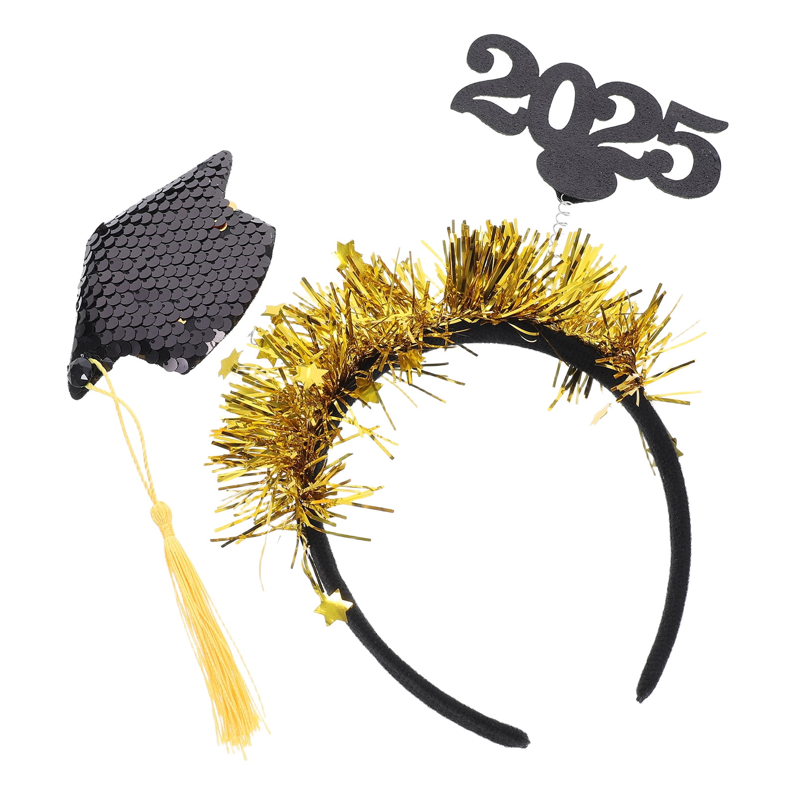 HOMEMAXS Happy New Year 2025 Headband Graduation Party Headwear ...