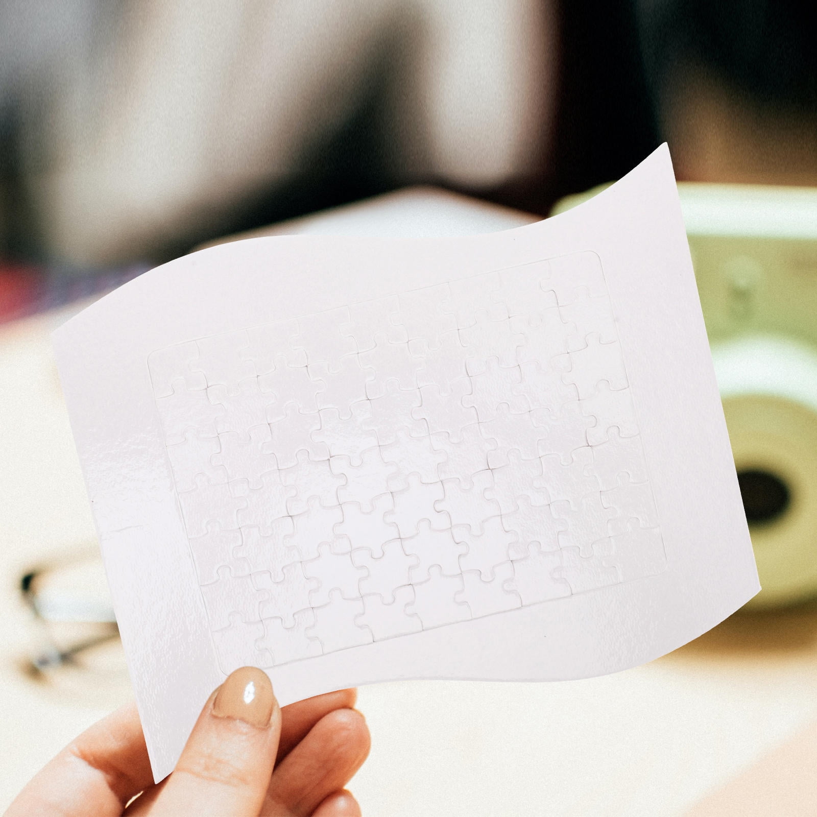 HOMEMAXS Heat Photo Puzzle DIY Sublimation Jigsaw Puzzles 25x22cm White ...