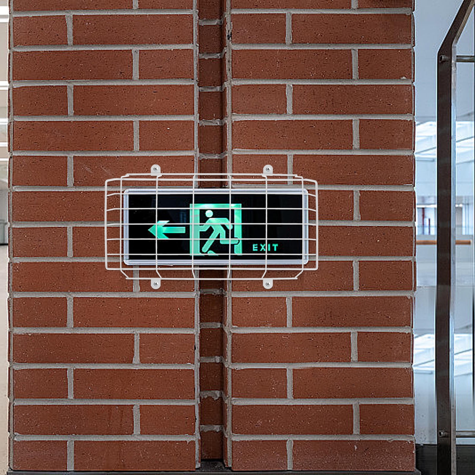 HOMEMAXS Heavy-Duty Exit Sign Cage Protector Exit Sign Protective Cage ...