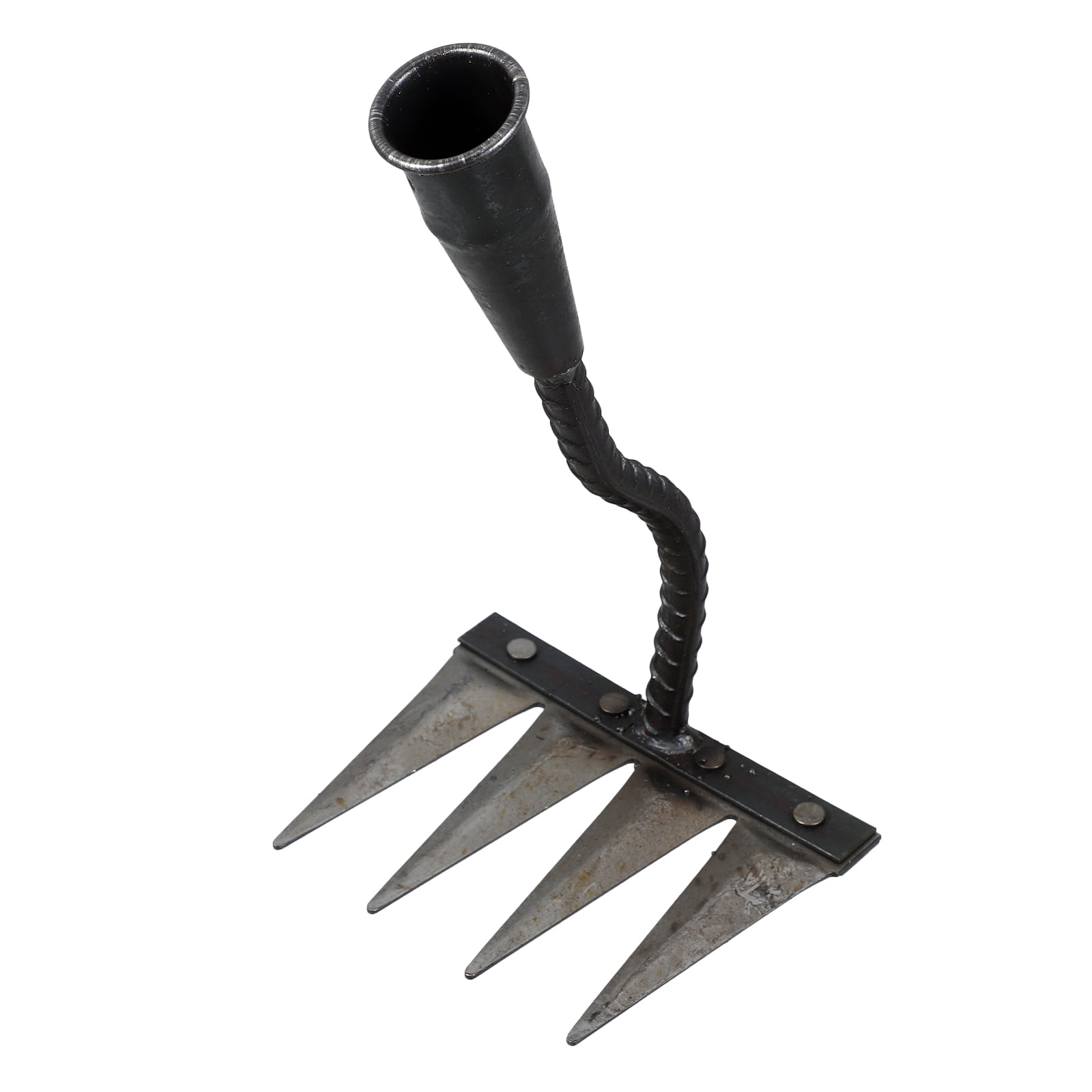 HOMEMAXS Heavy Duty Steel Garden Rake For Gardening Weeding And Soil ...