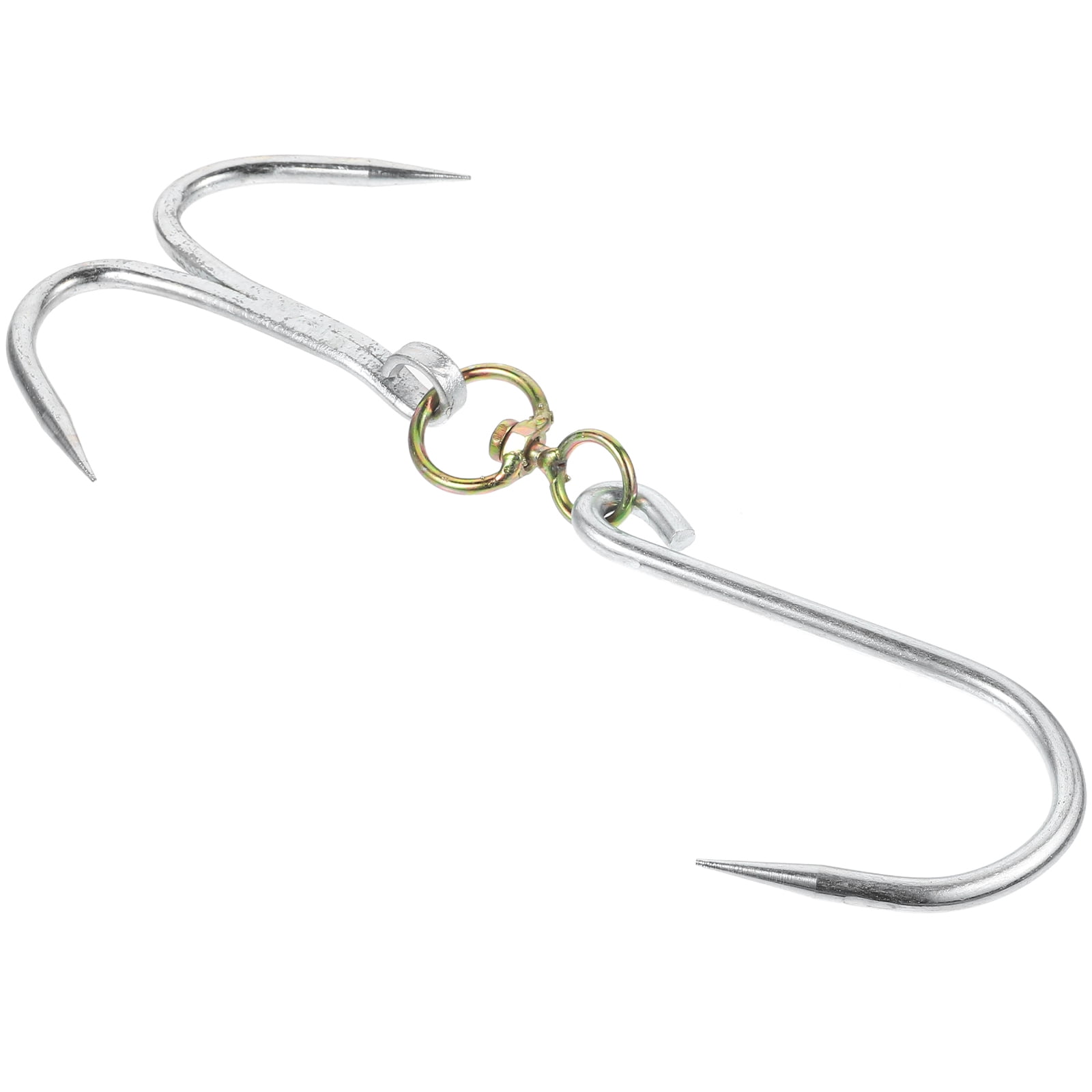 HOMEMAXS Heavy Duty Steel Meat Hook for Hanging Use Silver Color ...
