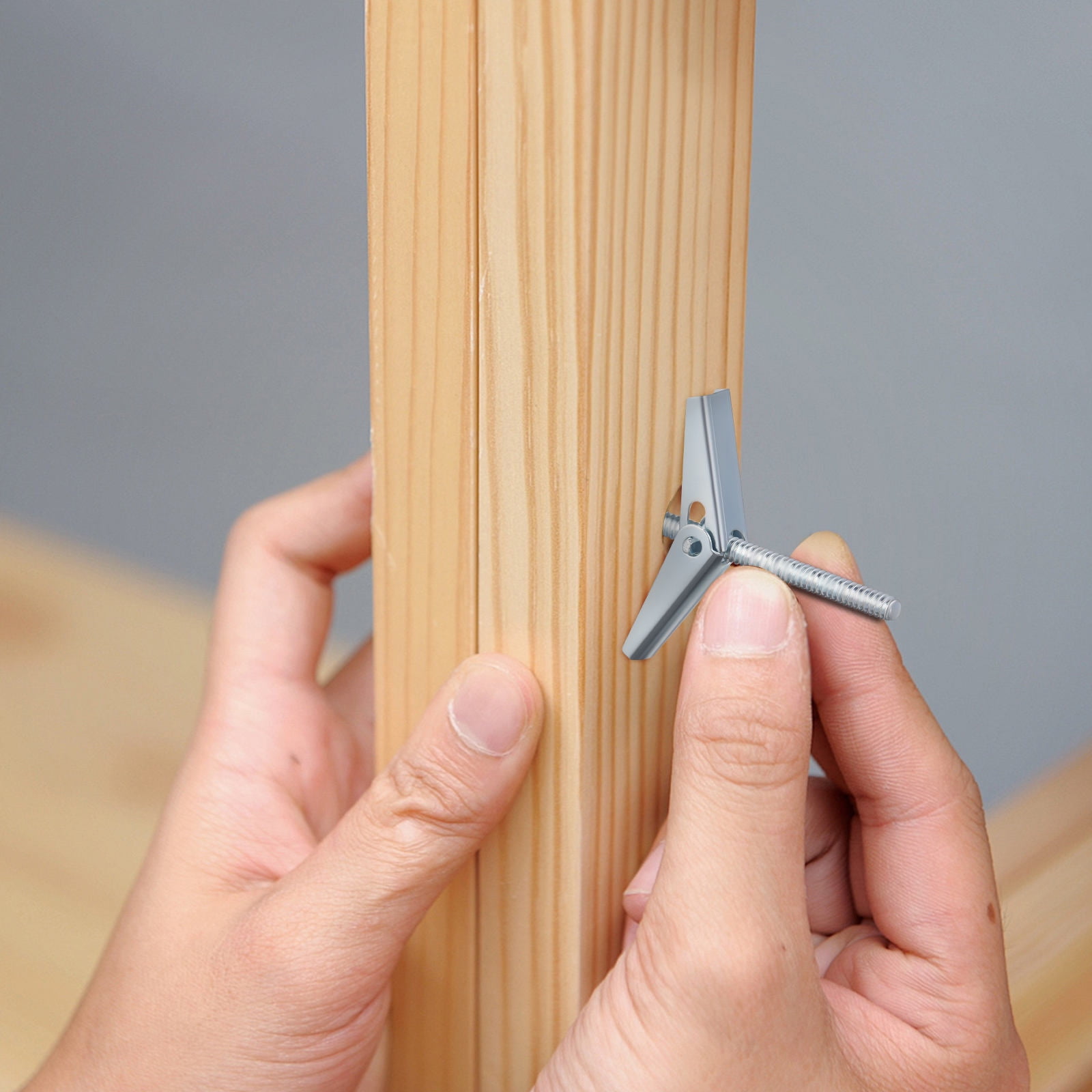 HOMEMAXS Heavy Duty Wing Nut and Bolt Kit with 20 Sets Silver Metal ...