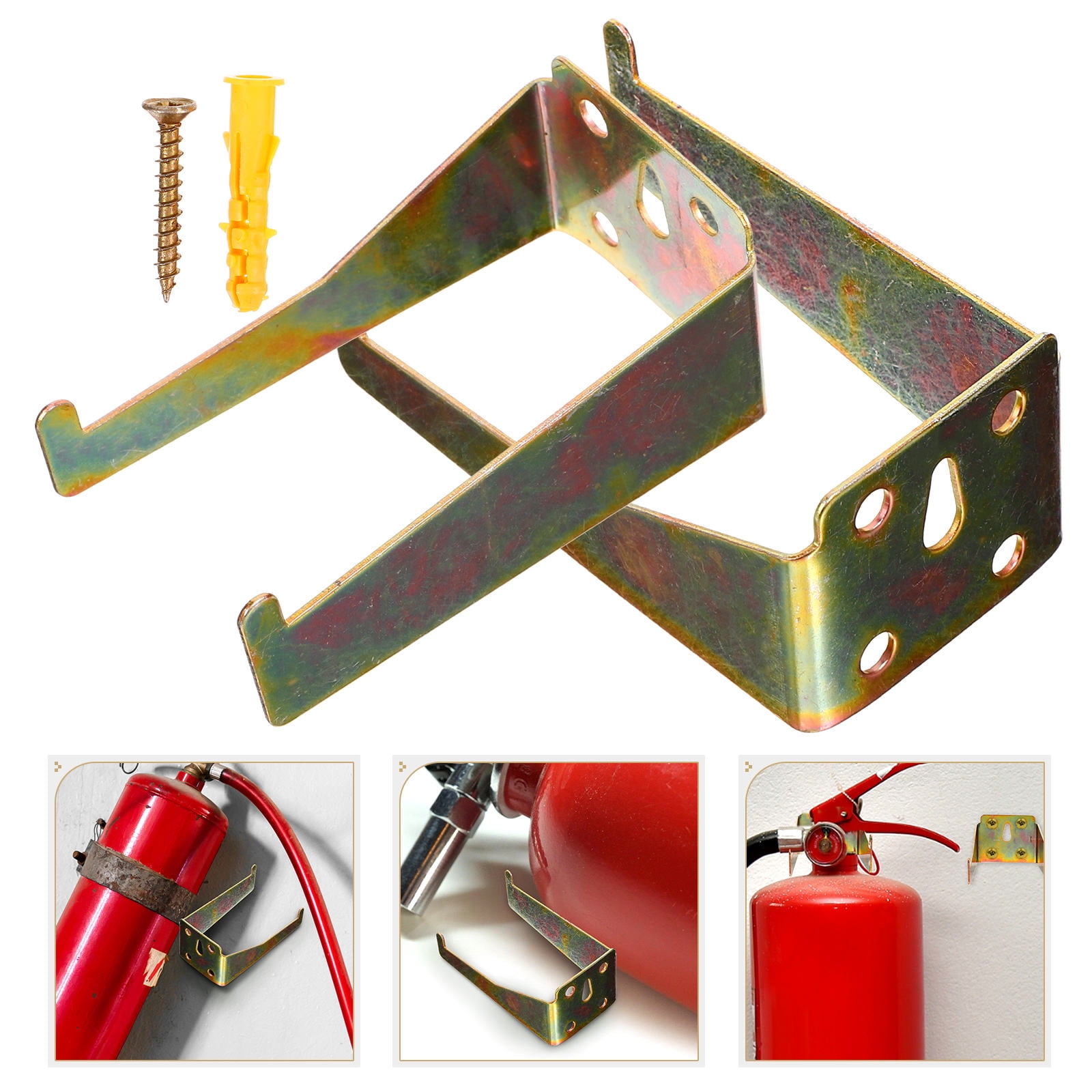 HOMEMAXS Hemoton 1 Set Fire Extinguisher Mount with Wall Hook for Home ...