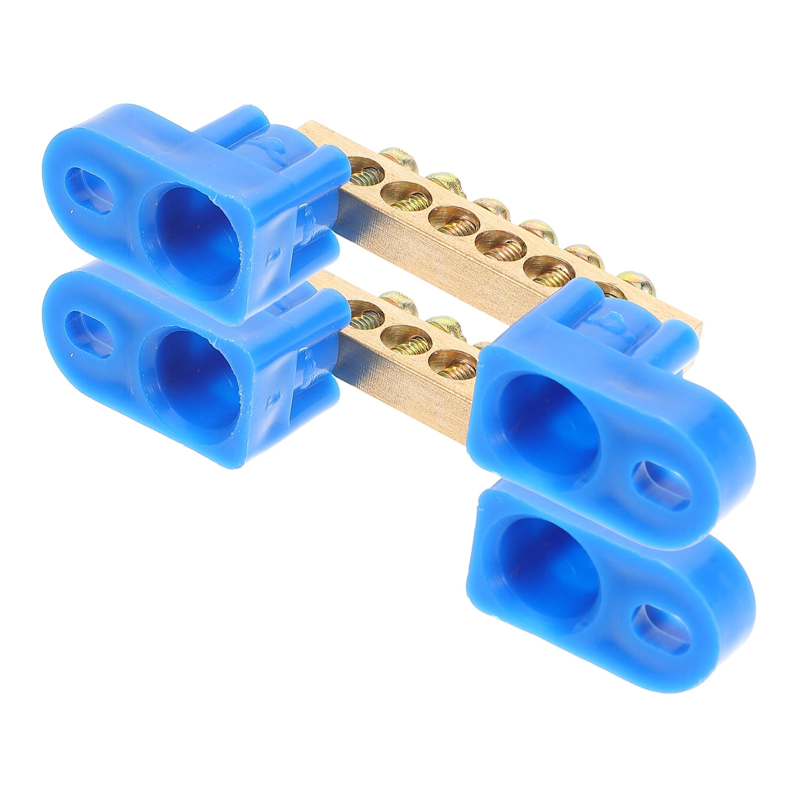 HOMEMAXS Hemoton 2pcs Electrical Grounding Bars with 6 Terminals Ground ...