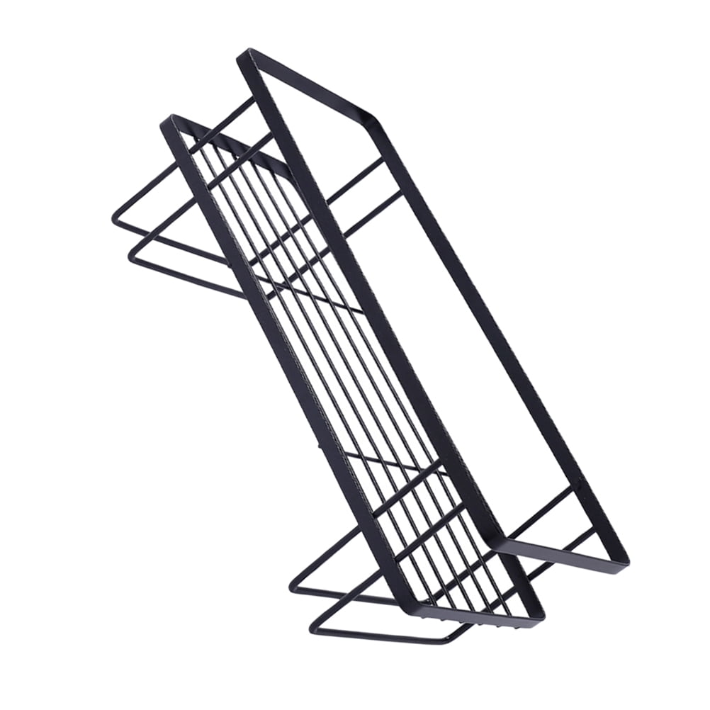 HOMEMAXS Holder Toilet Rack Household Wall Shelf 34X15CM Black ...