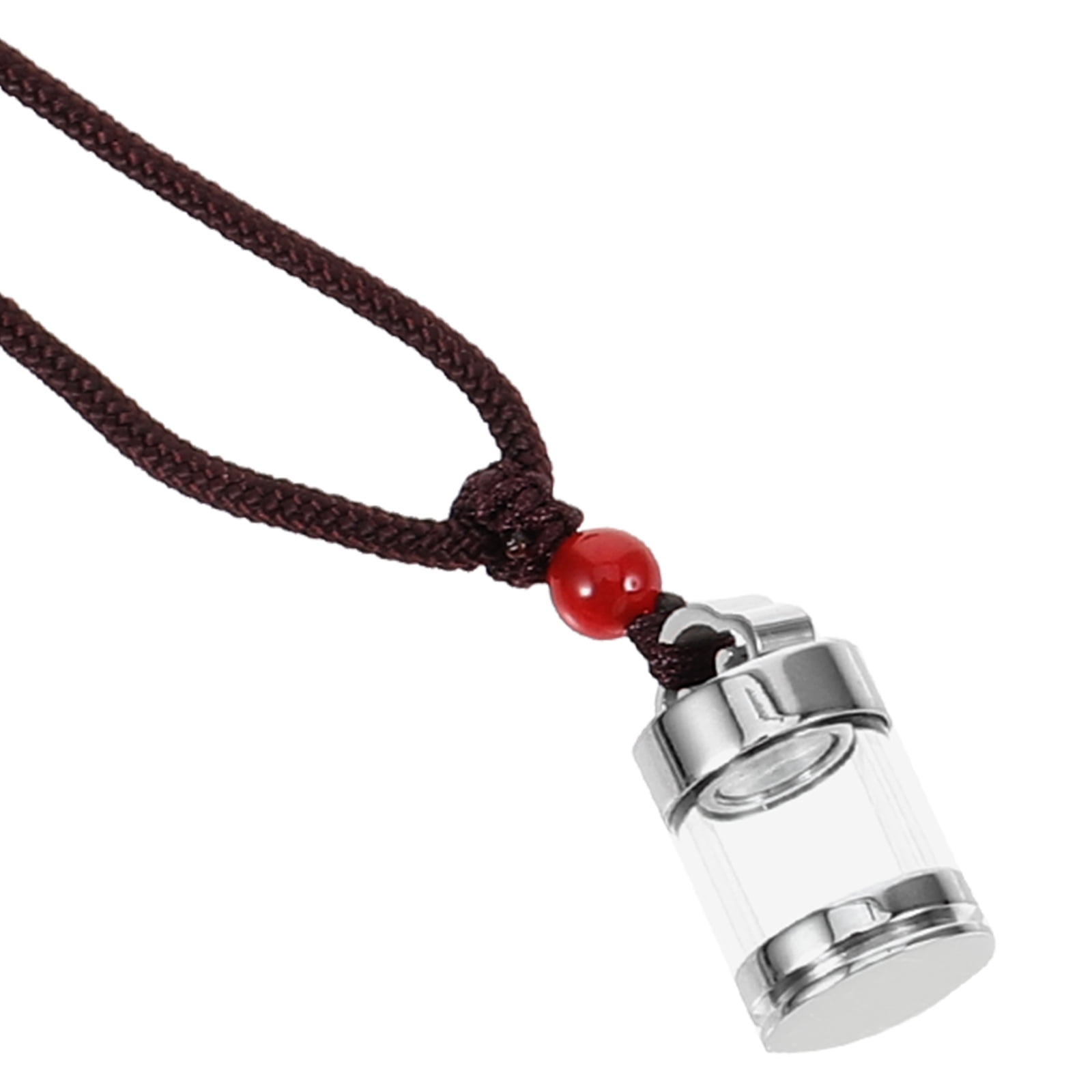 HOMEMAXS Hollow Pendant Necklace for Men and Women Empty Bottle ...