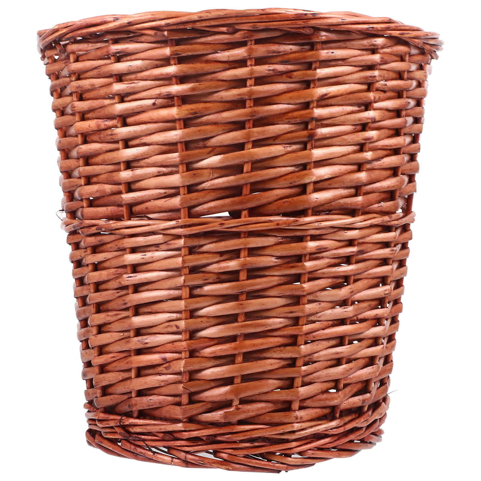 HOMEMAXS Home Rattan Woven Waste Bin Versatile Storage Basket Waste ...