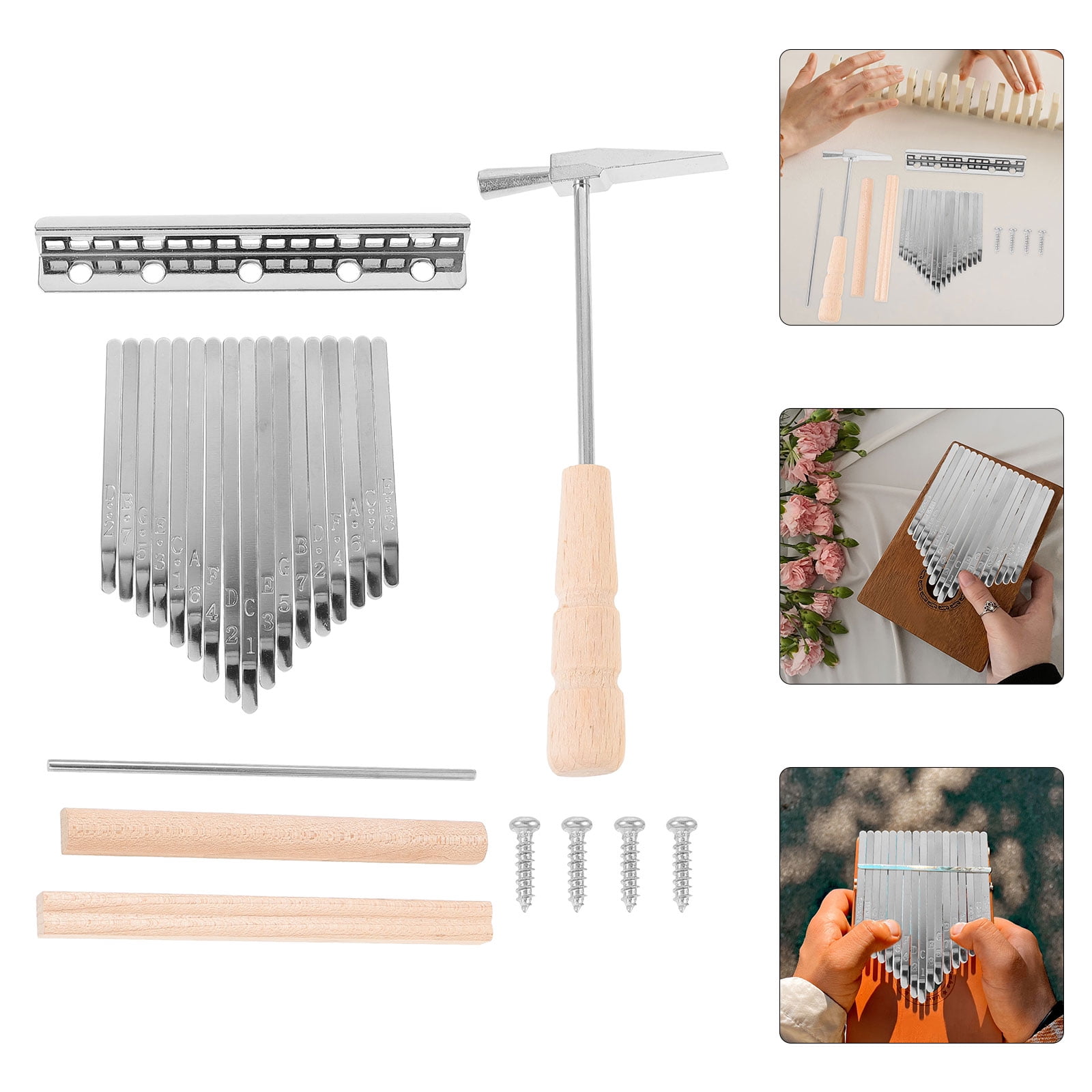 HOMEMAXS Homemade Kalimba DIY Thumb Piano Accessories Musical Finger ...