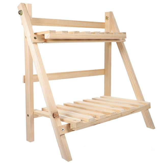 HOMEMAXS Hutch Indoor Flower Storage Rack Trapezoidal -tier Plant Stand ...