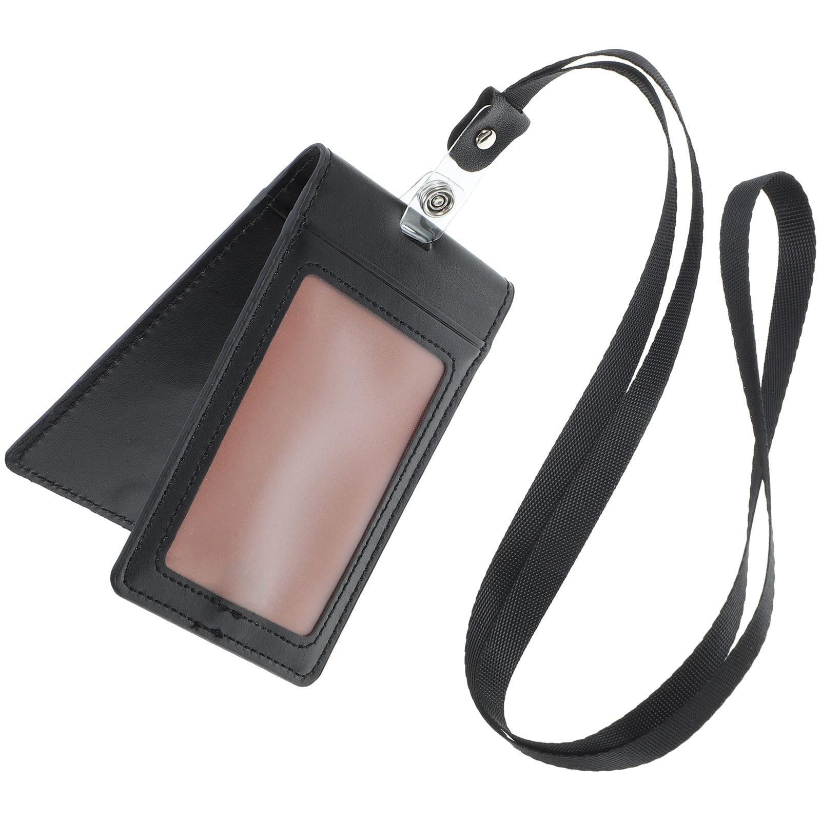 HOMEMAXS Id Card Sleeve Reusable Badge Protector Id Badge Holder Card ...