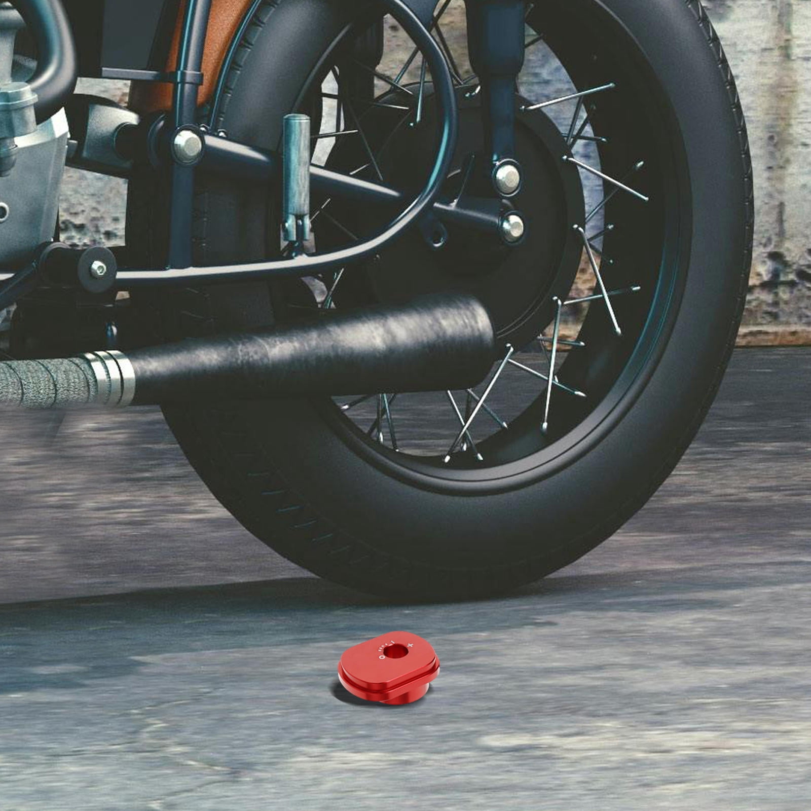 HOMEMAXS Ignition Cylinder Cover for Motorcycle 5.00X4.00X2.80CM Red ...