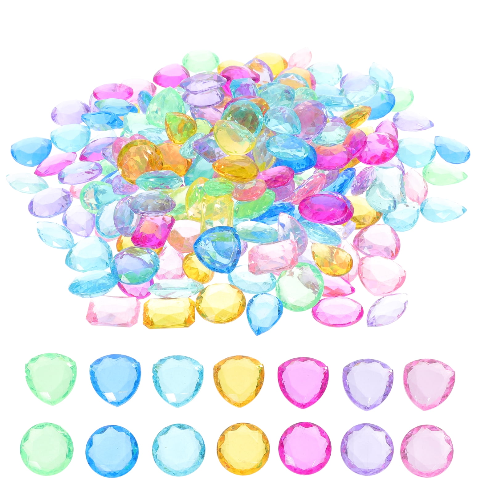 HOMEMAXS Imitation Diamond Gemstone Filler Fruit Props Gemstones for ...