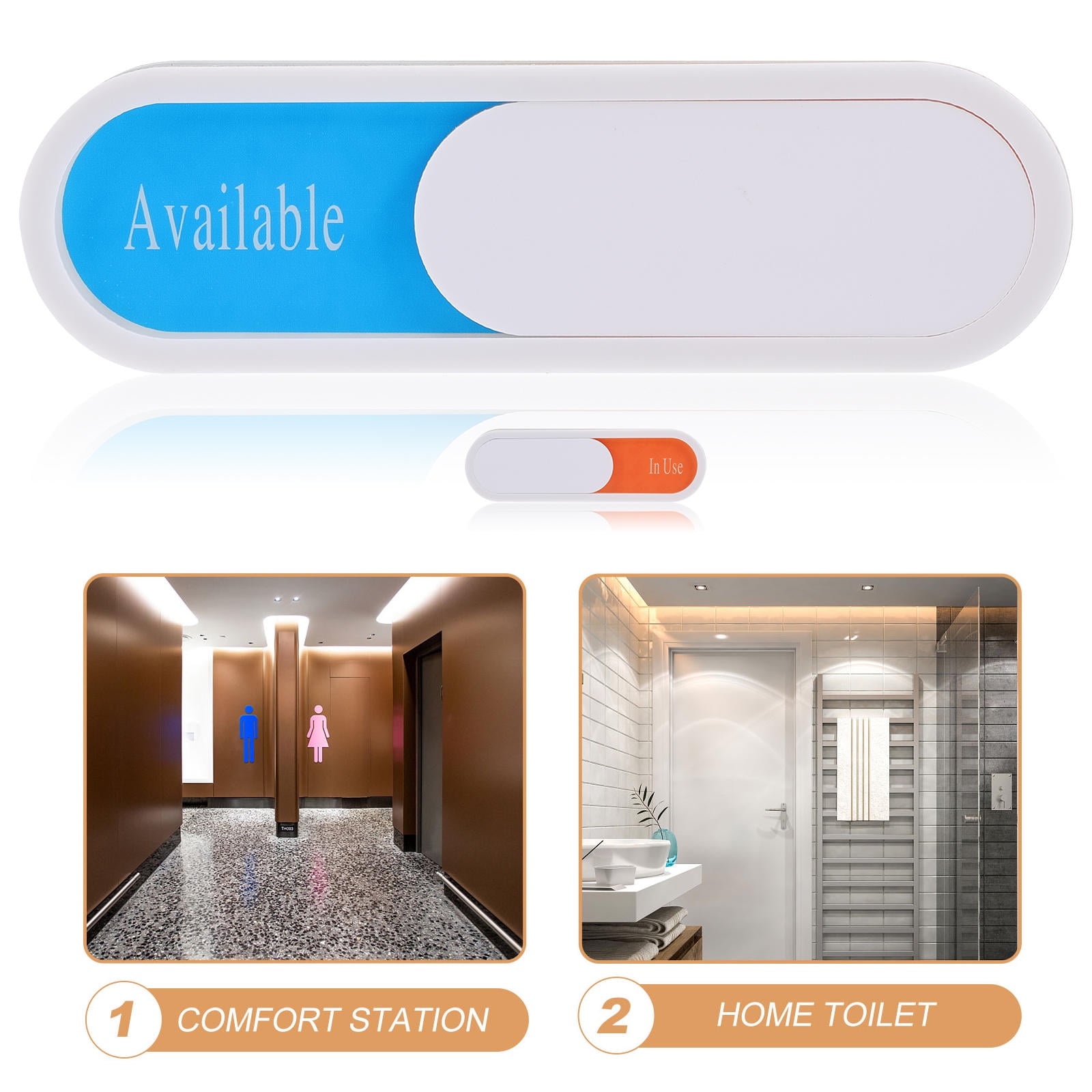 HOMEMAXS In Use or Available Sign Vacant Occupied Slider for Home ...