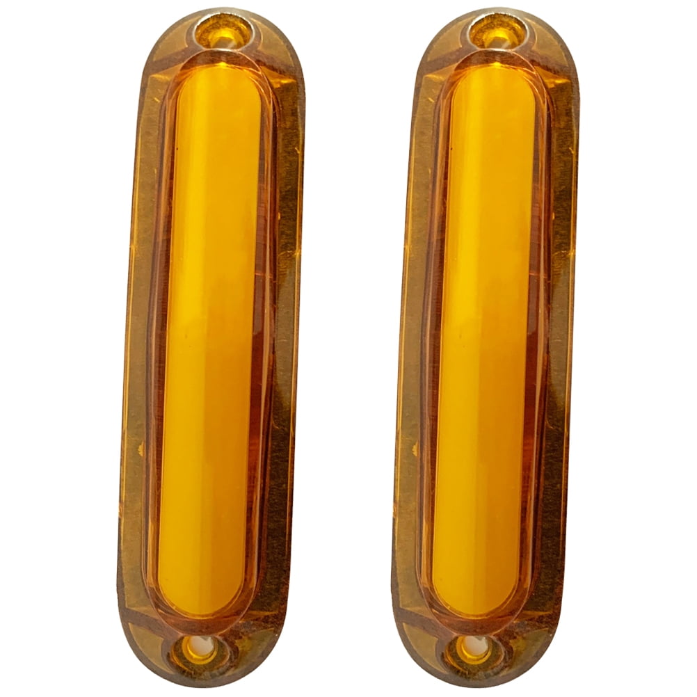HOMEMAXS Indicators Lamp Trailer Marker Lights Amber Strip LED Orange ...