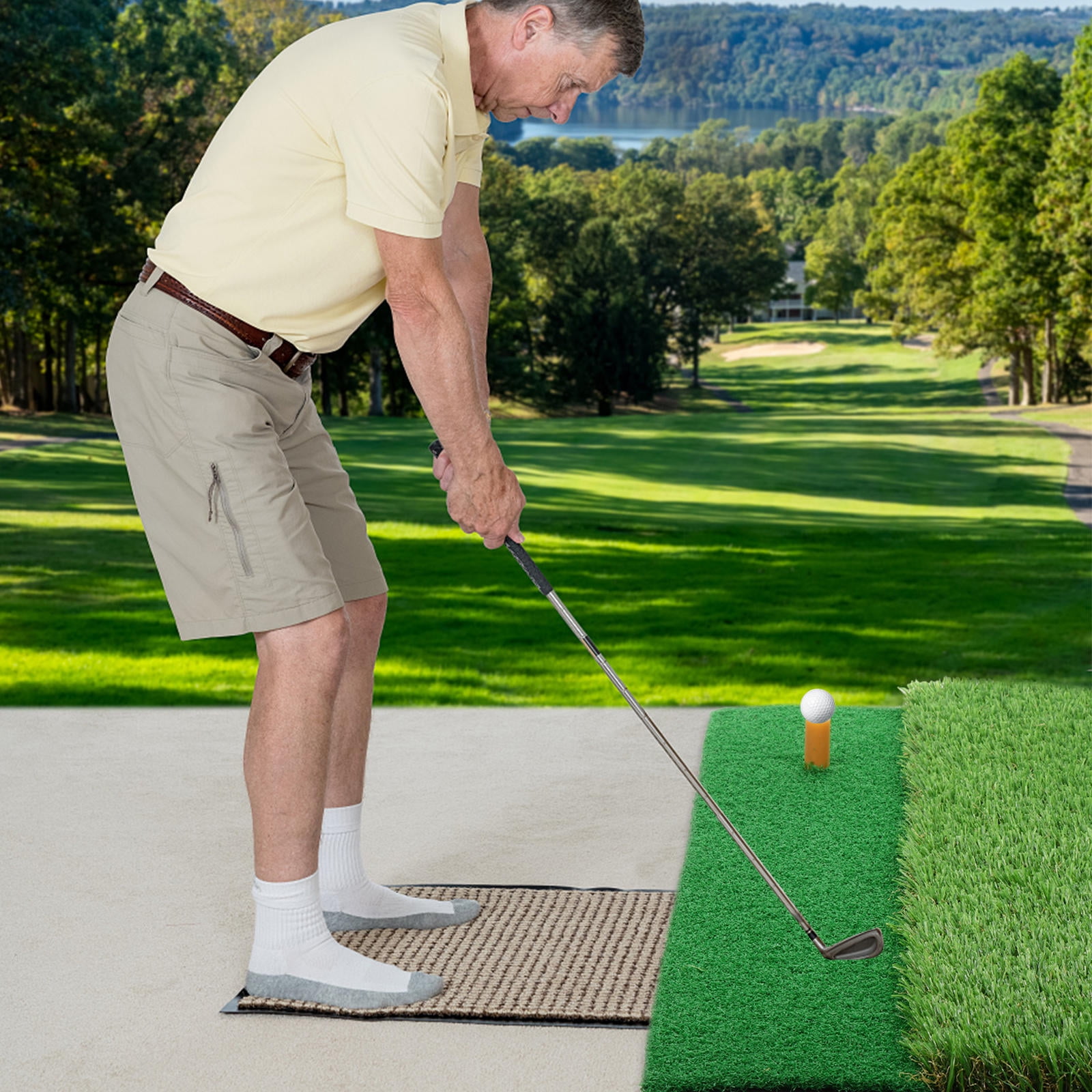 HOMEMAXS Indoor Putting Mats Golf Swing Hitting Aid Simple Structure ...