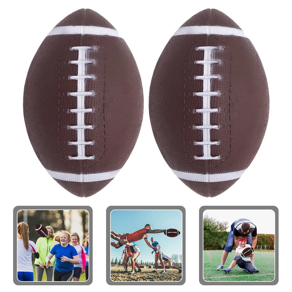 HOMEMAXS Inflatable Rugby Ball for Kids Made of PVC Coffee Color Great ...