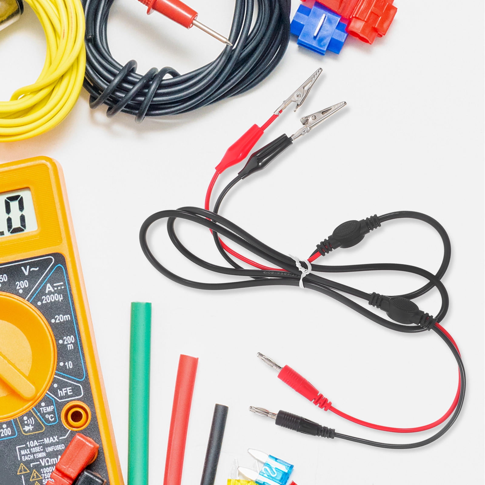 HOMEMAXS Injection Molded Lantern Banana Plug To Alligator Clip Test ...