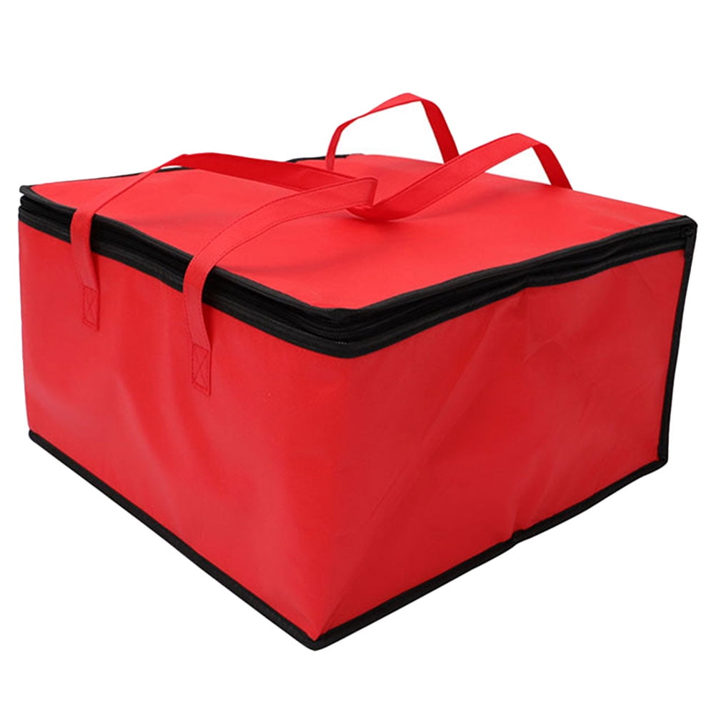 HOMEMAXS Insulated Catering Bag for Food Deliveries Pizza Tote Work Red ...