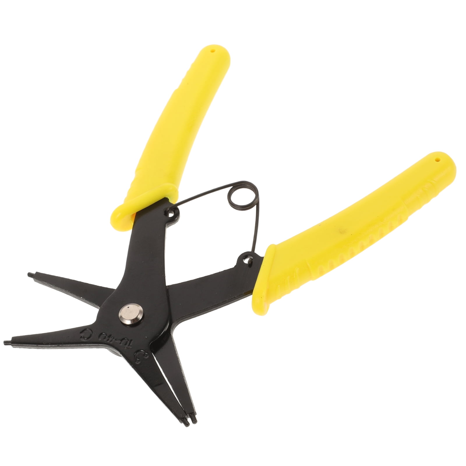 Yellow Spring Loaded Circlip Pliers Set for Hose Made of 45 Steel with ...