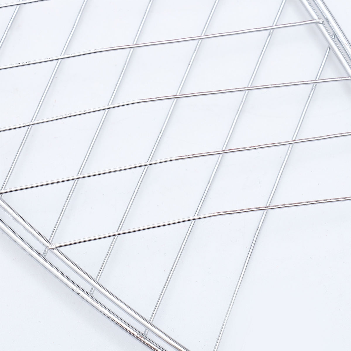 HOMEMAXS Iron Grilled Net with Wooden Handle for Barbecue Perfect for ...