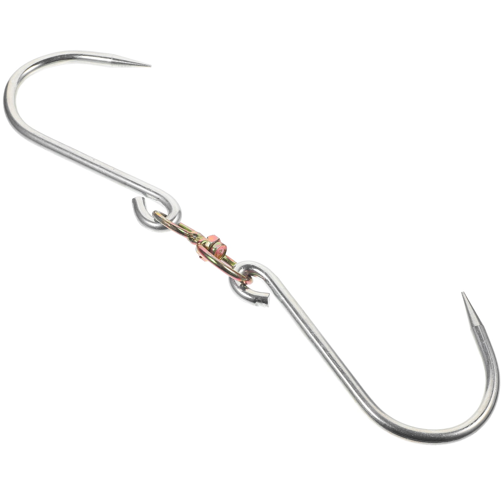 HOMEMAXS Iron Meat Hook for Fishing Use with Sturdy Blade and Rotating ...