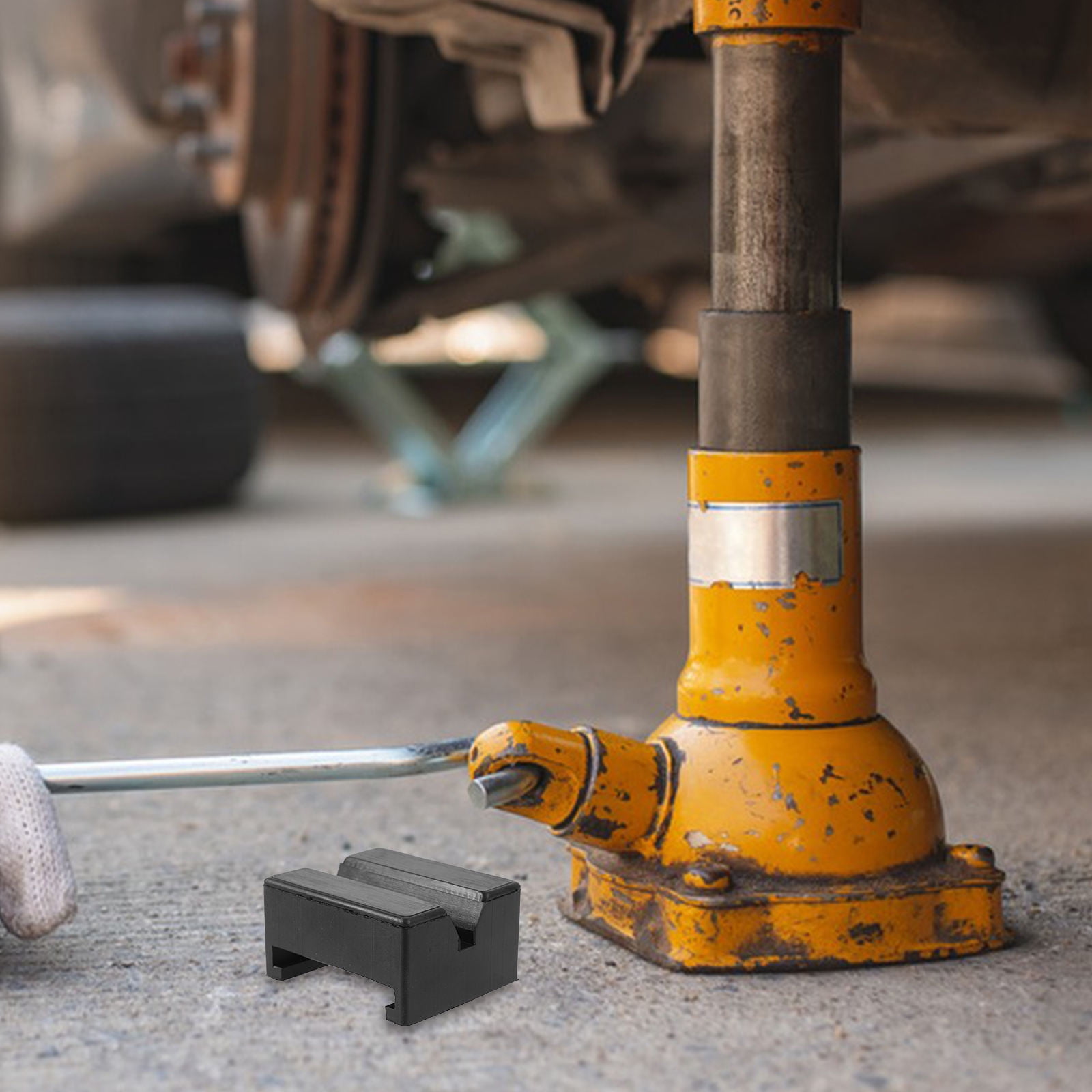 HOMEMAXS Jack Rubber Pad Rubber Slotted Pad Jack Pad Support Block For ...