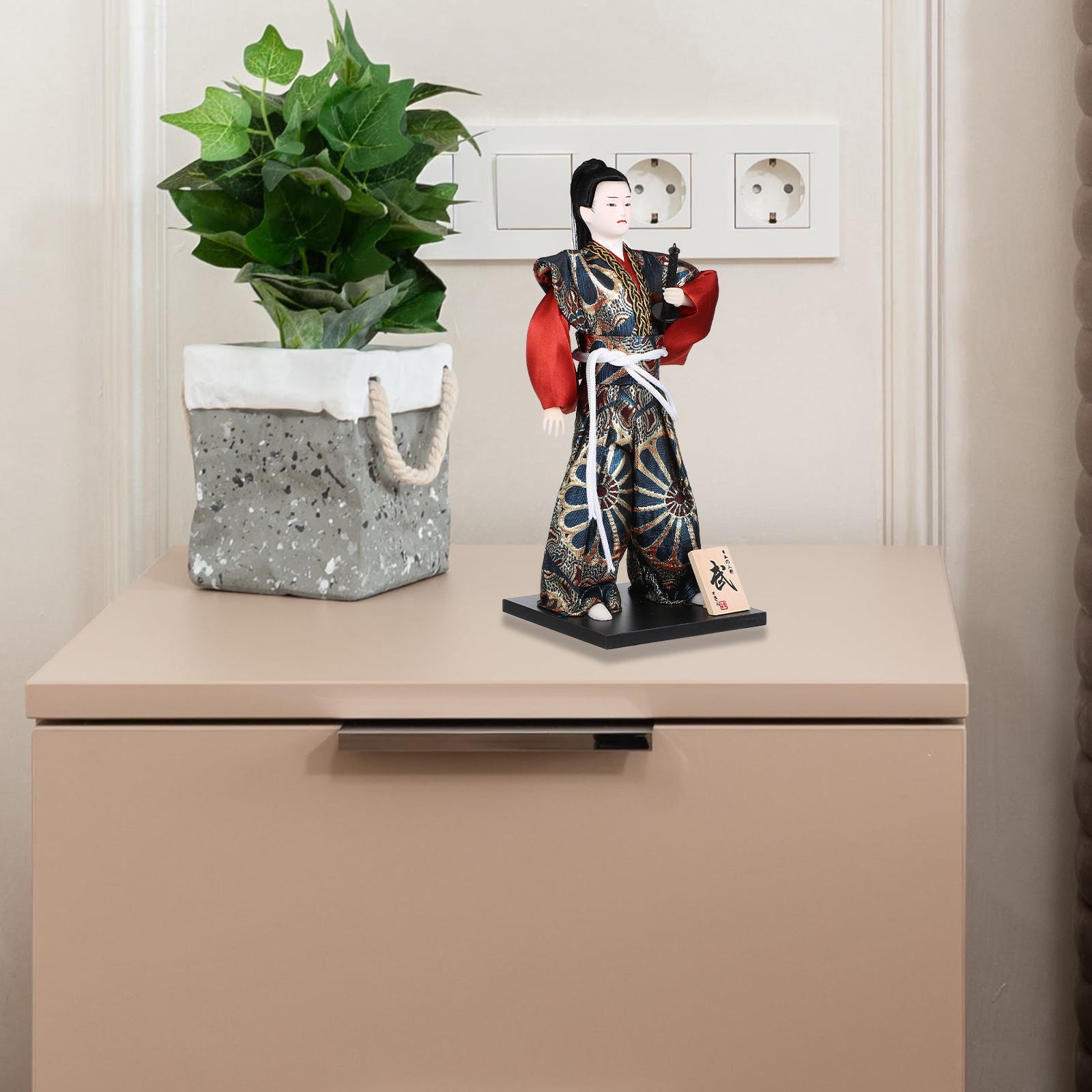 HOMEMAXS Japanese Ninja Doll Figure 12 inch Samurai Warrior Statue ...