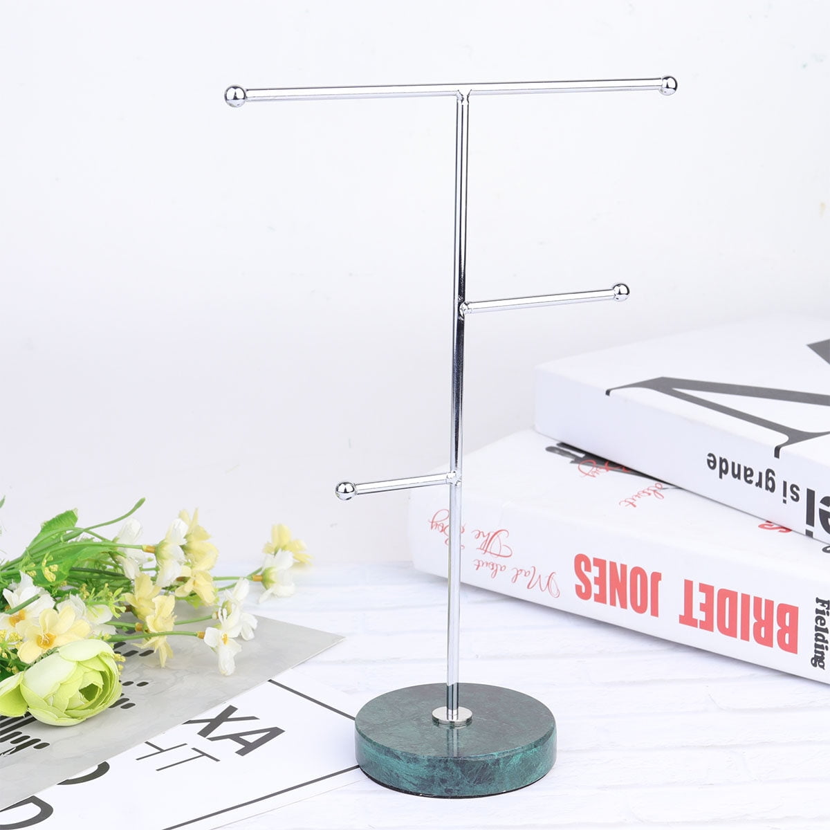 HOMEMAXS Jewelry Storage Rack Stand Stair Light Wall Lights Collar LED ...