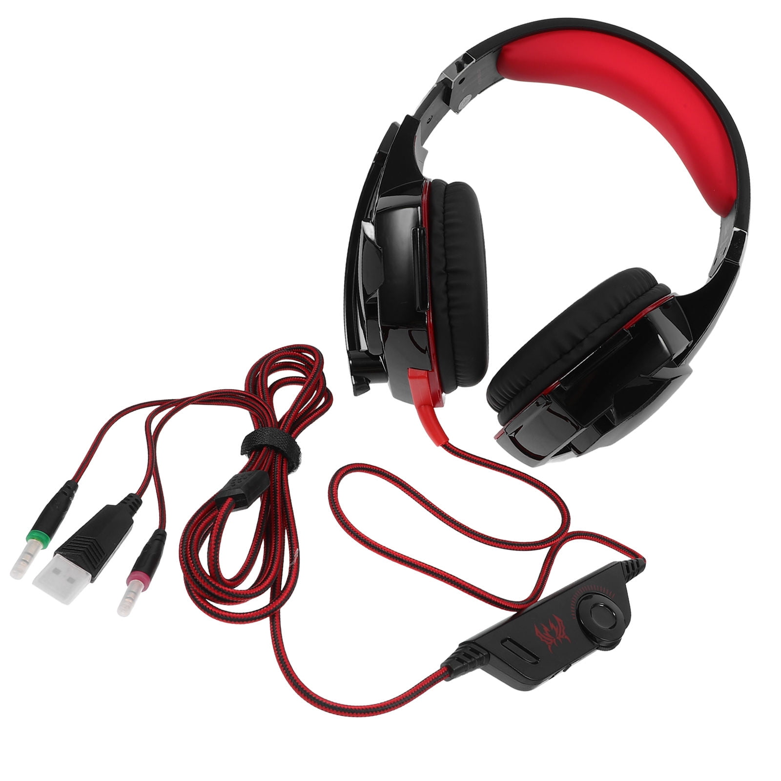 KOTION Gaming Headset with Microphone for Game Use Black Plastic PU 7 ...