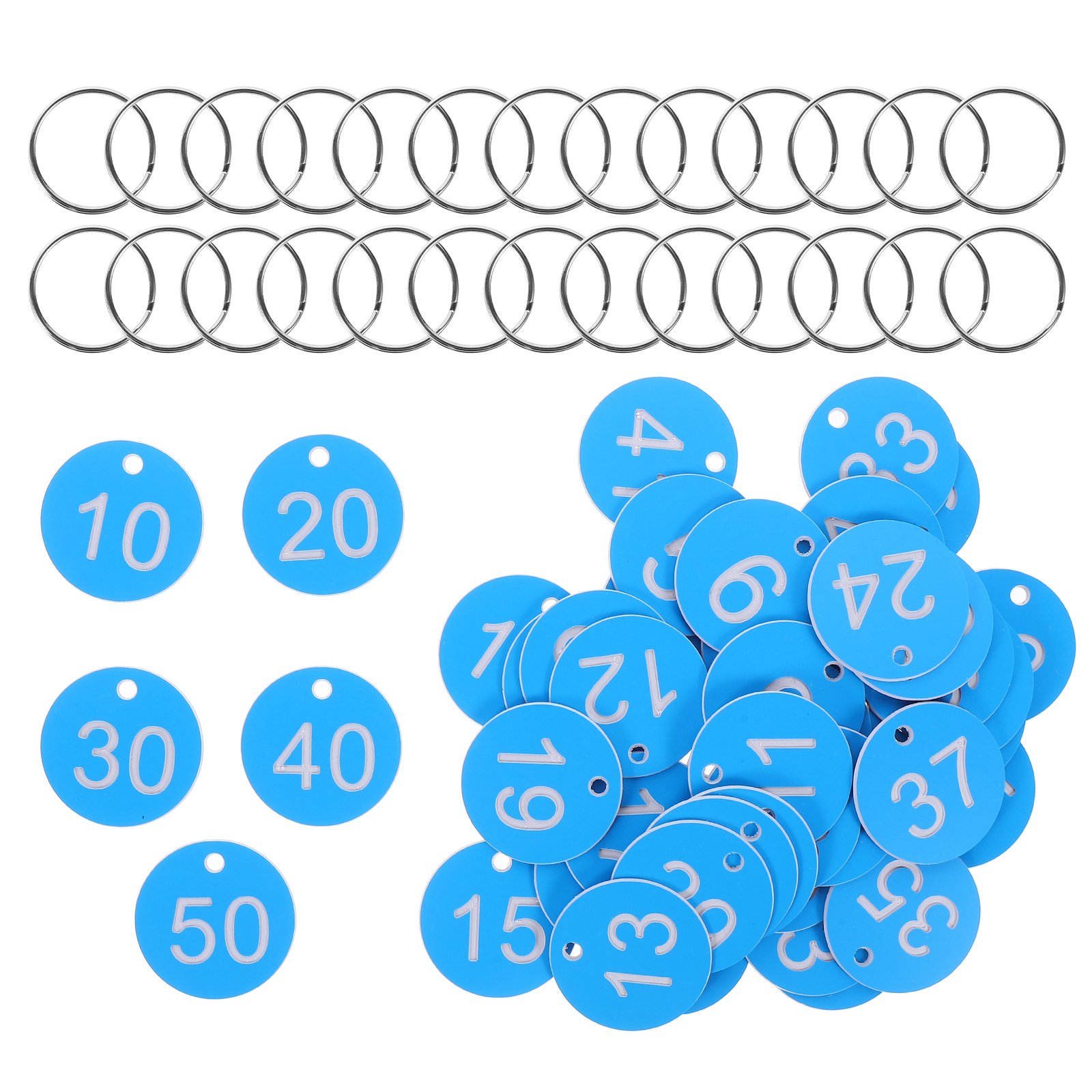 HOMEMAXS Key Identifiers Valve Label 3.50X3.50X0.13CM Sky-blue ...