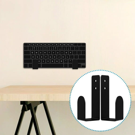 HOMEMAXS Keyboard Stand Holder Wired Wall Keyboards Holders Laptop ...