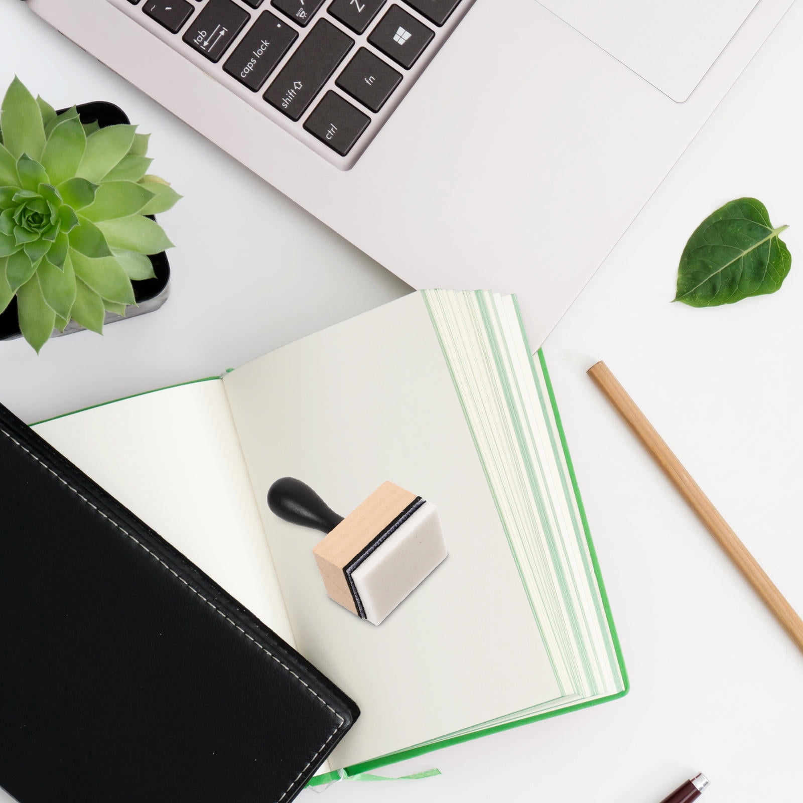 HOMEMAXS Khaki Small Label Maker and Stamp for Journals Notebooks and ...