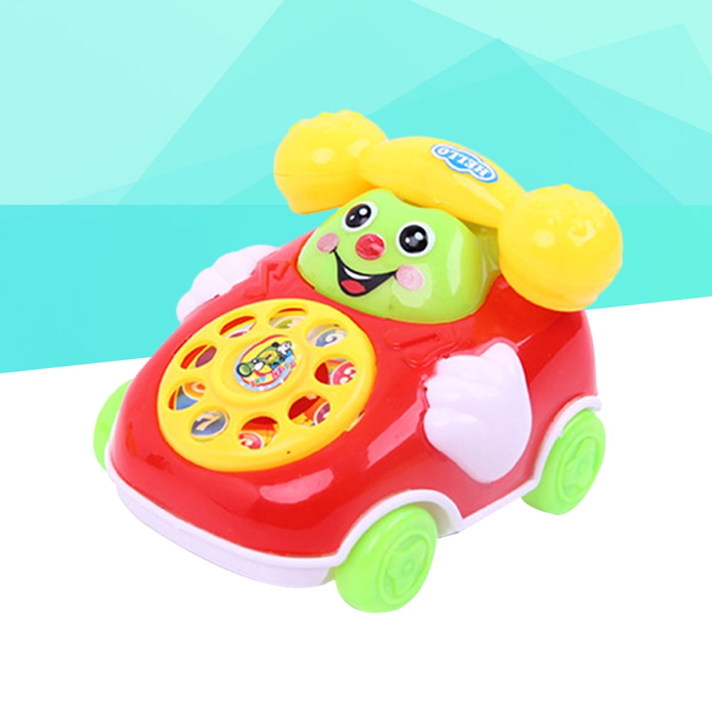 HOMEMAXS Kids Educational Toy Phone Pull Wire Cartoon Plastic Fun for ...