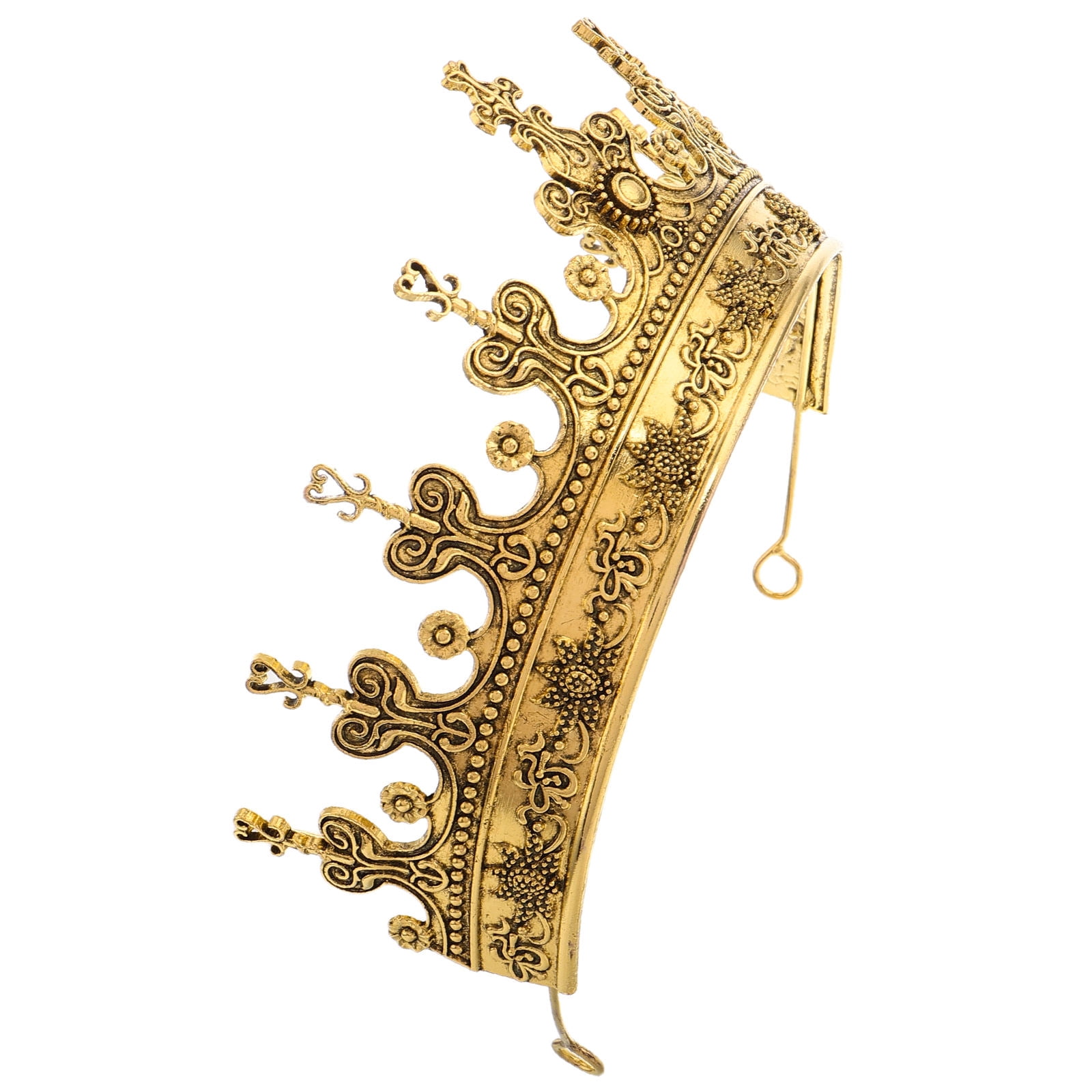 HOMEMAXS King Crown For Men Elegant Zinc Alloy Medieval Prince Crown ...