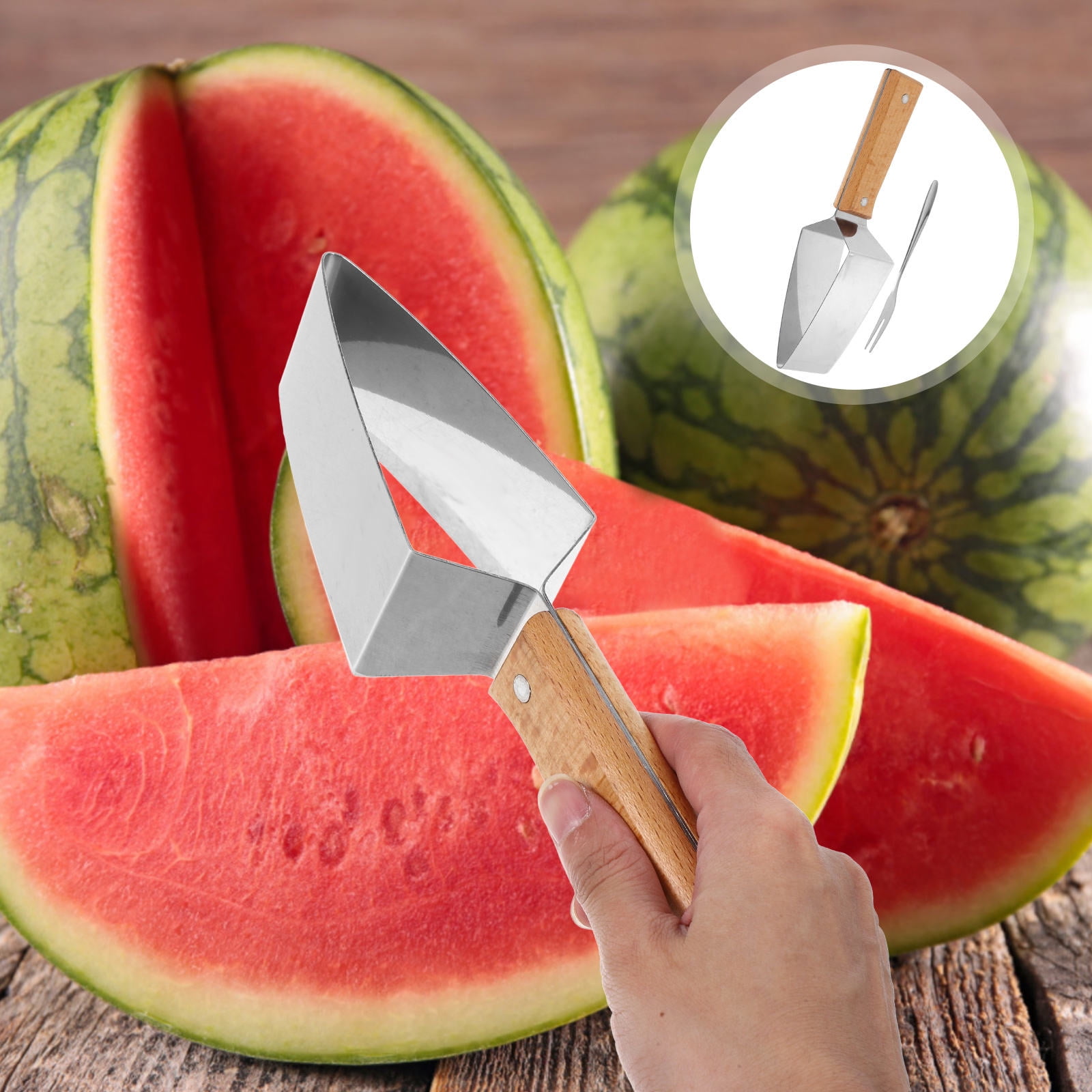 HOMEMAXS Kitchen Gadget Stainless Steel Watermelon Cutter Machine Slice ...