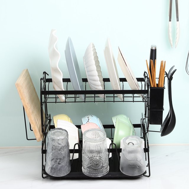 HOMEMAXS Kitchen Multifunctional Dish Rack Dish Drying Rack with ...