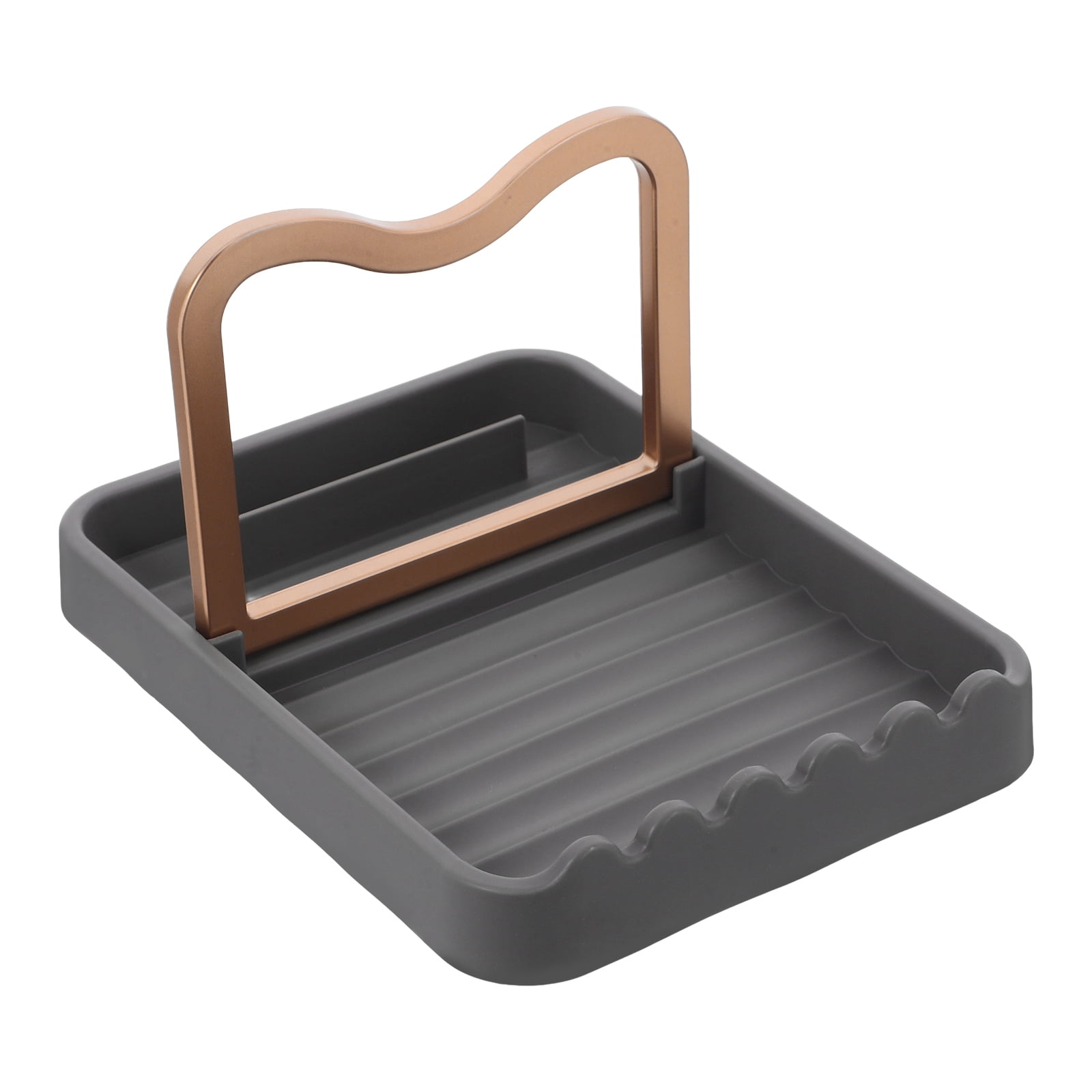 HOMEMAXS Plastic Spoon Rest Pot Lid Holder 1 Set Kitchen Utensil Stand ...