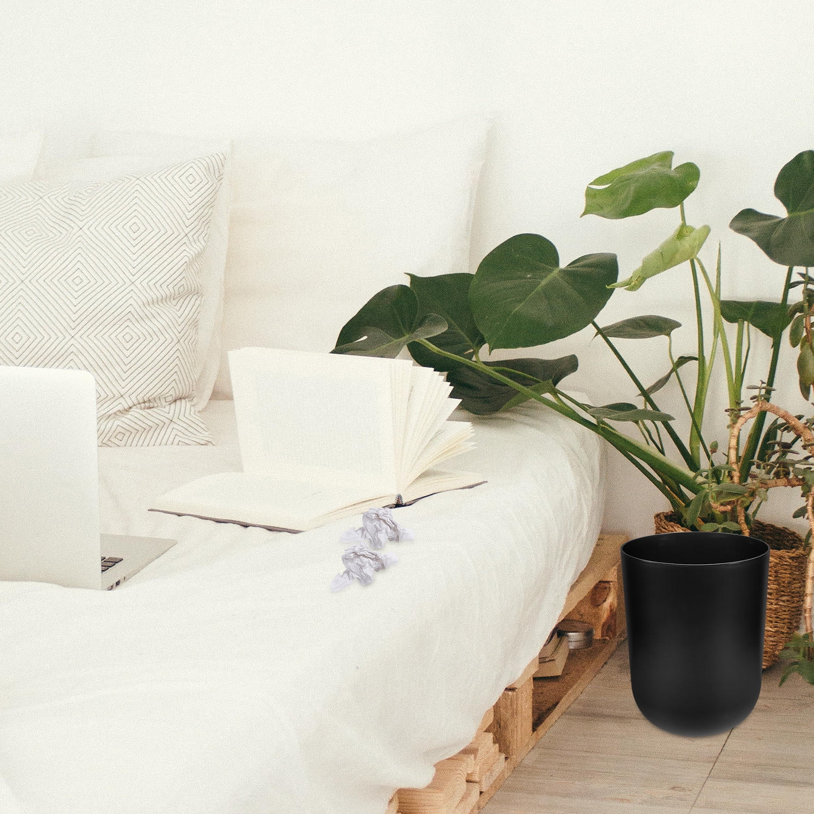 HOMEMAXS Kitchen Waste Basket Garbage Can Coffee Shop Trash Office ...