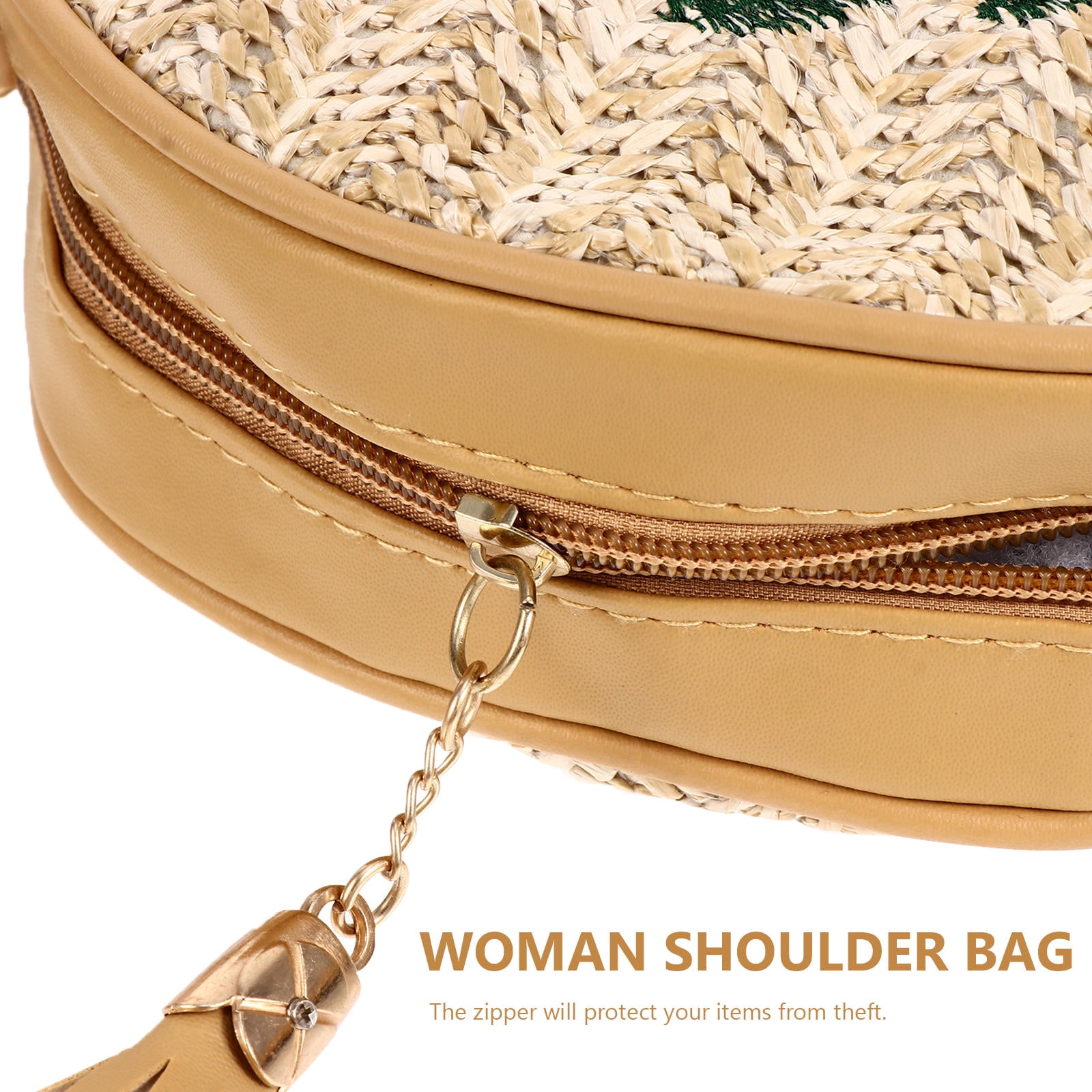 HOMEMAXS Knotted Straw Shoulder Bag Short Wallet Fashion Woman Beach ...