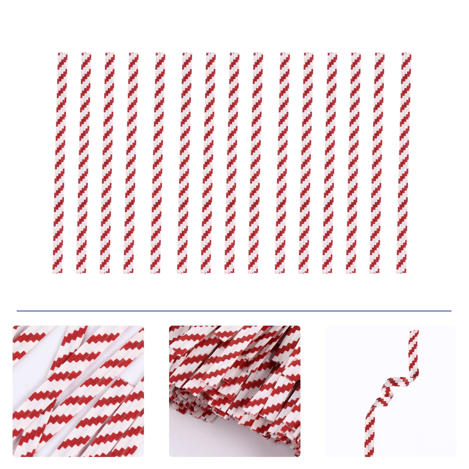 HOMEMAXS Kraft Paper Bread Bag Ties for Packing with Red Color and ...