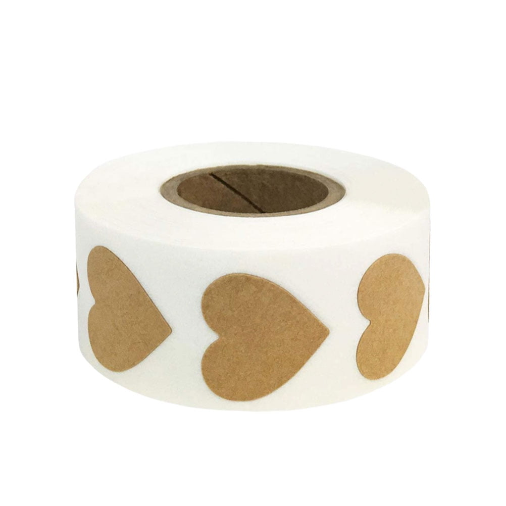 Kraft Paper Stickers Gift Wrapping Stickers 2.5cm Pink - Walmart.com